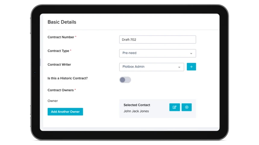 Cemetery Contract Software | PlotBox | USA
